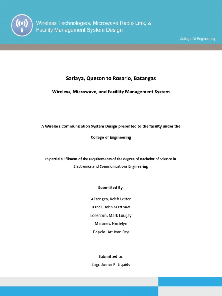 Communication (Microwave Tower Schematics) | PDF | Computer Network ...