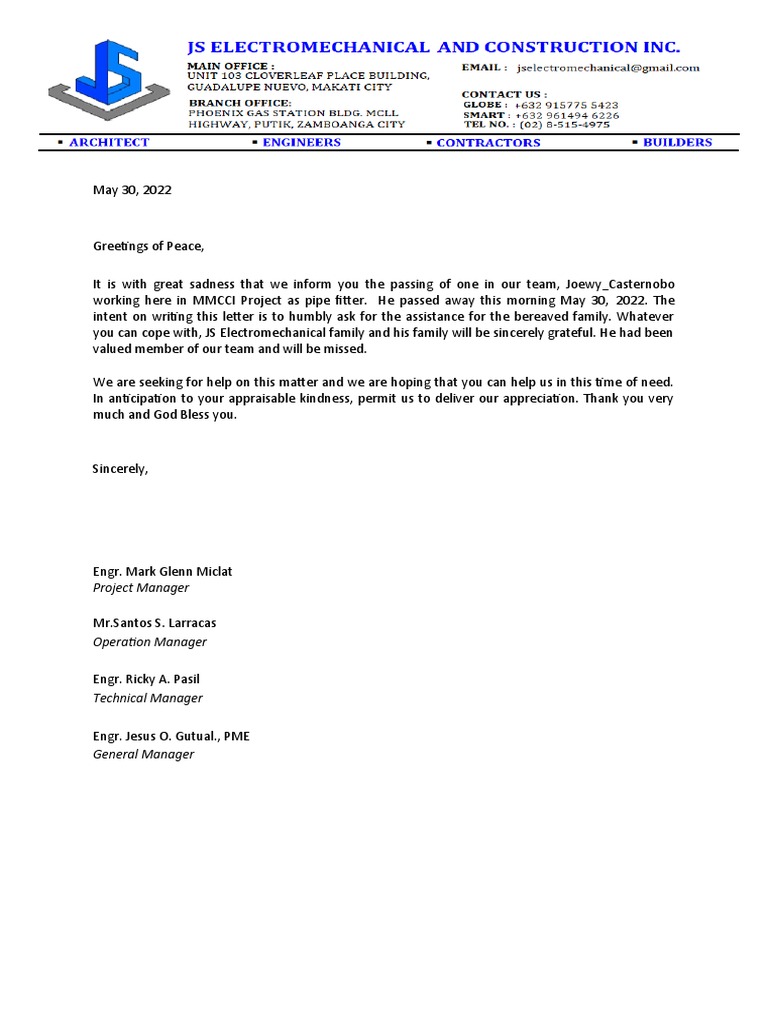 Abuloy Letter | PDF