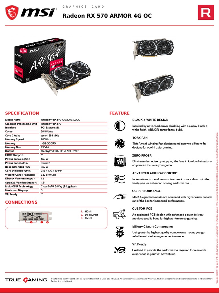 Msi Geforce Manual | PDF | Hdmi | Computer Related Introductions