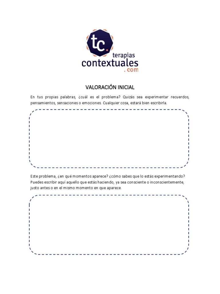 Valoraci N Inicial1651678596977 | PDF | Las emociones | Conceptos psicologicos
