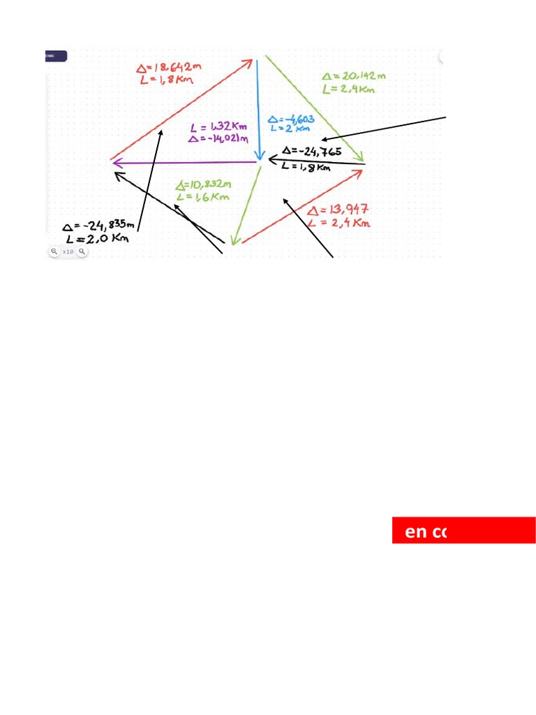 Topografia 1 Formulas Excel AZIMUTS | PDF