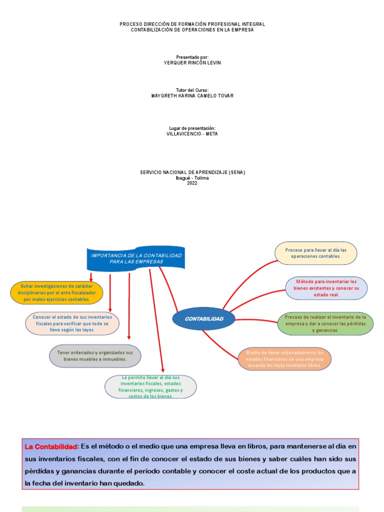 3.1.4-Mapa Mental - La Contabilidad y La Importancia en Las Empresas | PDF | Contabilidad | Business
