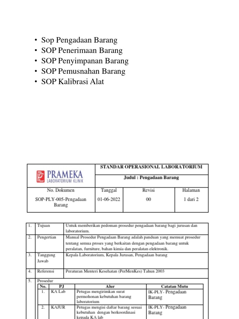 Sop Penyimpanan - Merged | PDF