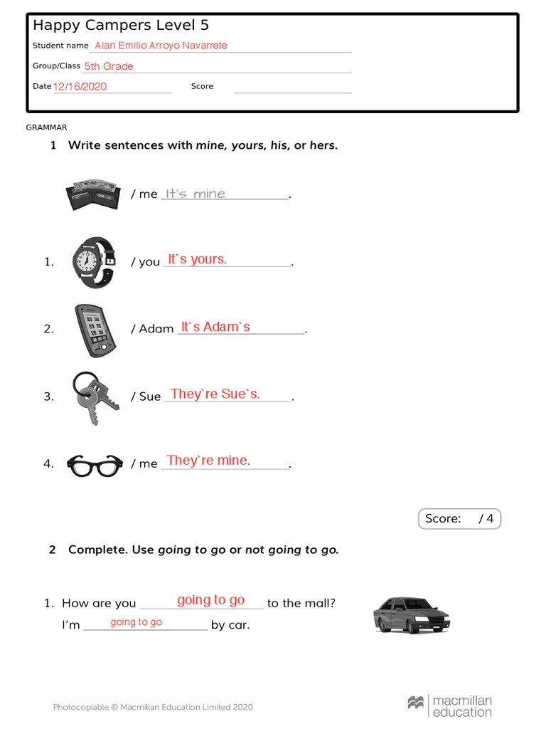 It's Mine: Happy Campers Level 5 | PDF