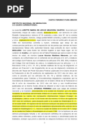 Ejemplo de Carta Poder con Testigos | PDF