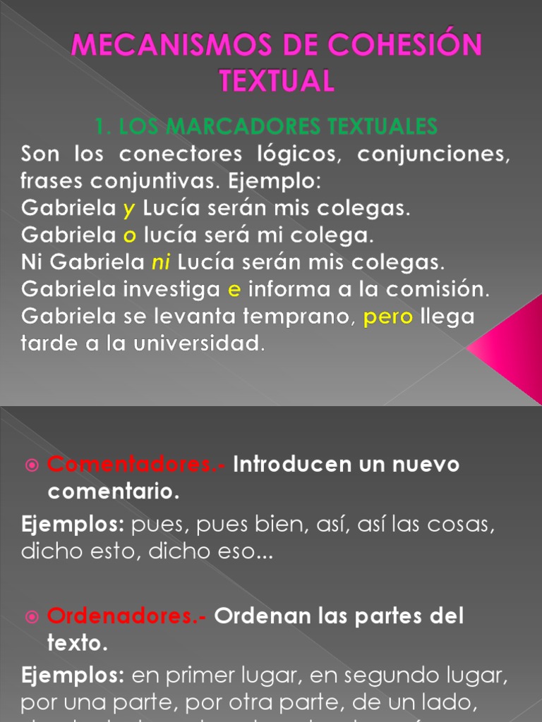 Mecanismos de Cohesion Textual | PDF | Puntuación | Coma Mecanismos de Cohesion Textual | PDF | Puntuación | Coma
