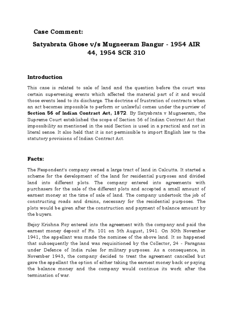 Case Comment | Download Free PDF | Lawsuit | Judgment (Law)