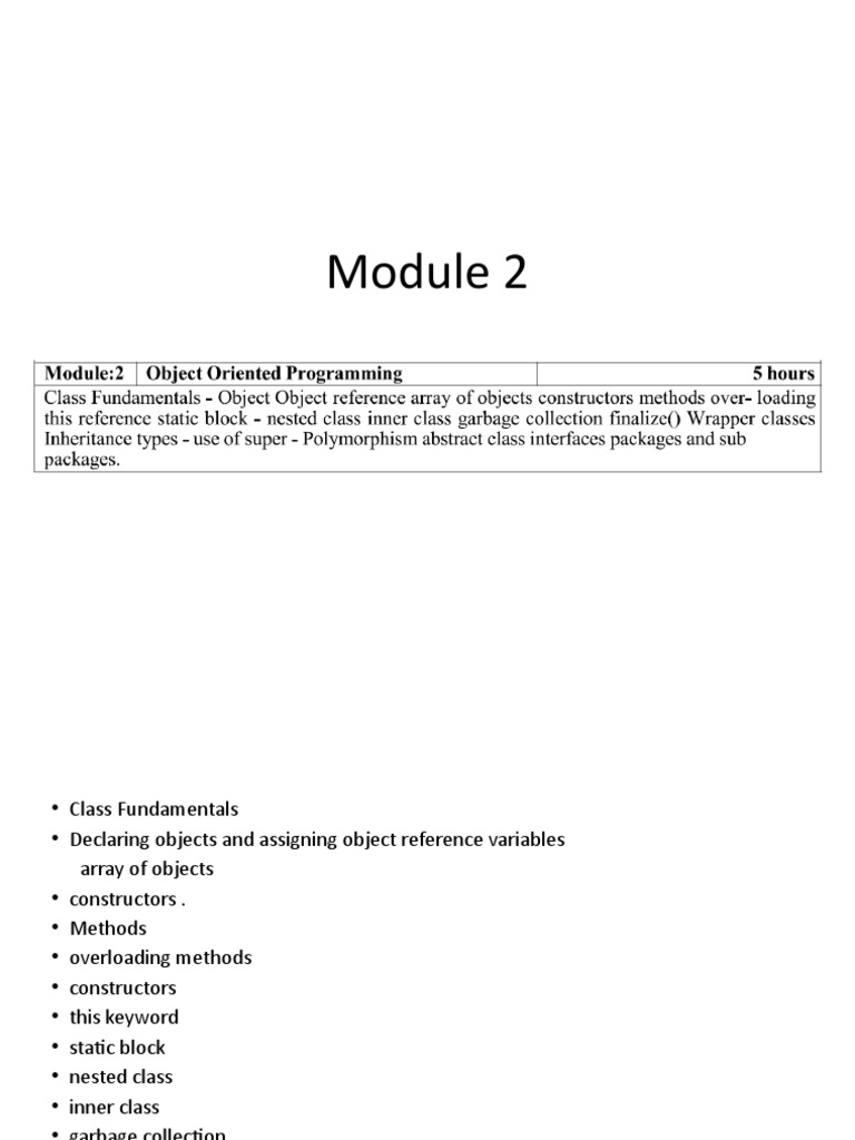 Class Fundamentals And Oop Concepts In Java Pdf Inheritance Object Oriented Programming