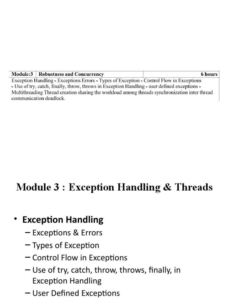 Module 3 Java Programming Pdf Process Computing Thread 3418