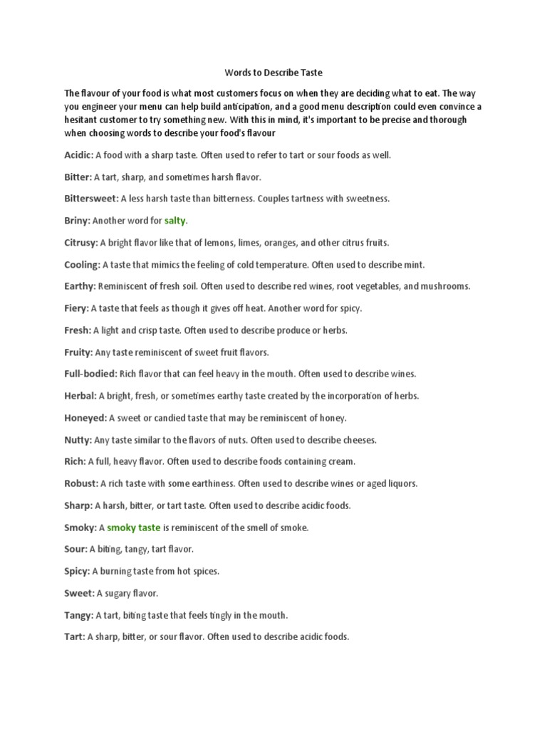 A Comprehensive Guide to Crafting Descriptive Menu Language Through ...