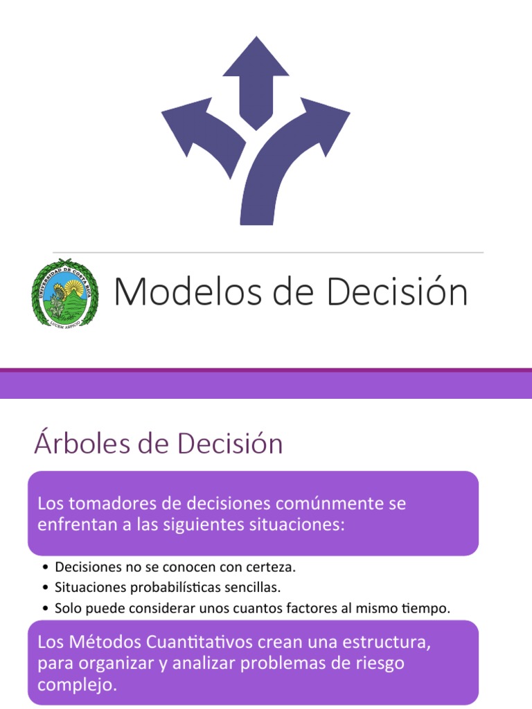 Presentación 02. Modelos de Decisión | PDF | Marketing | Probabilidad