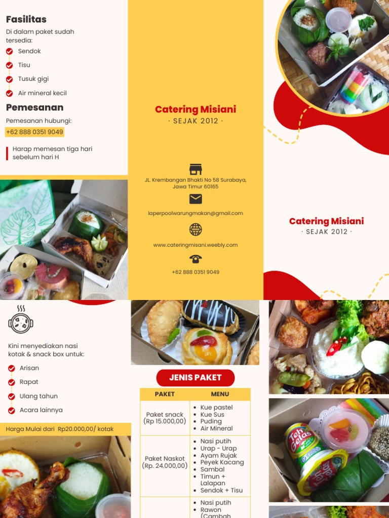 Brosur Menu Makanan Restoran | PDF