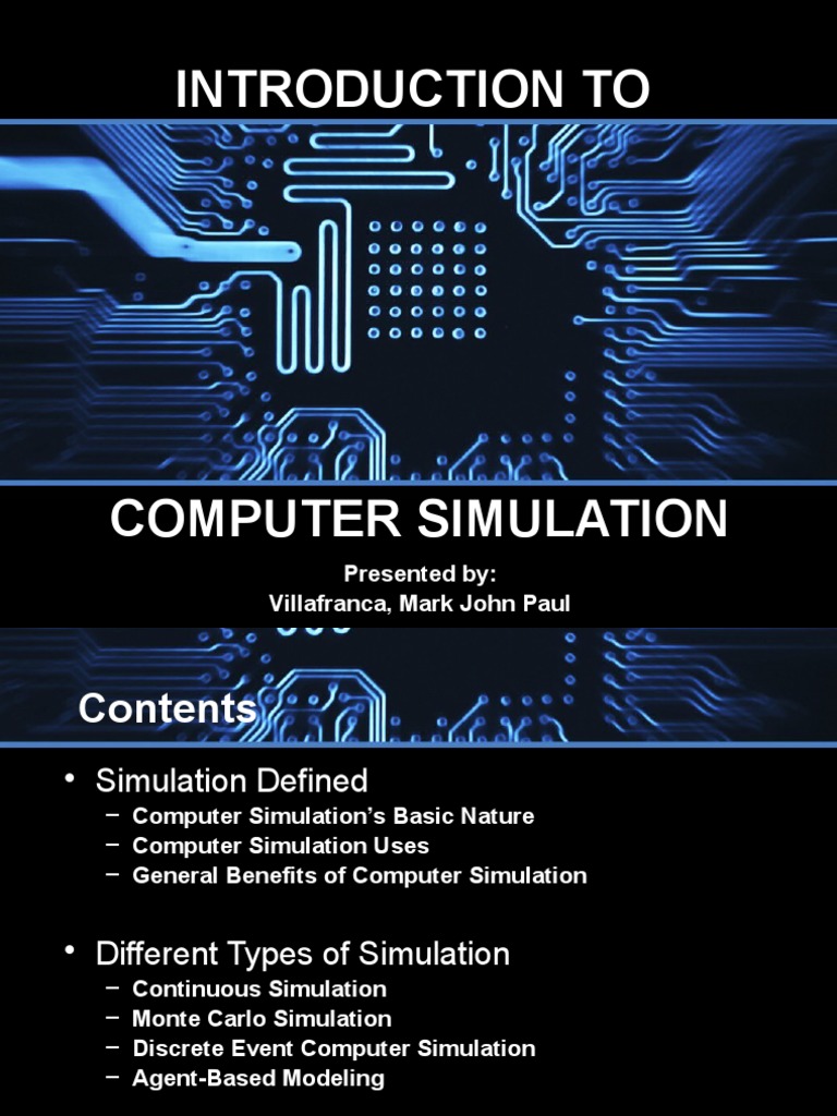 Overview of Computer Simulation Types | PDF | Computer Simulation ...