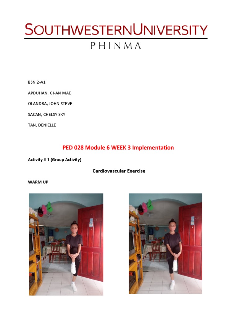 PED 028 Module 6 WEEK 3 Implementation - Activity 1 | PDF | Self ...