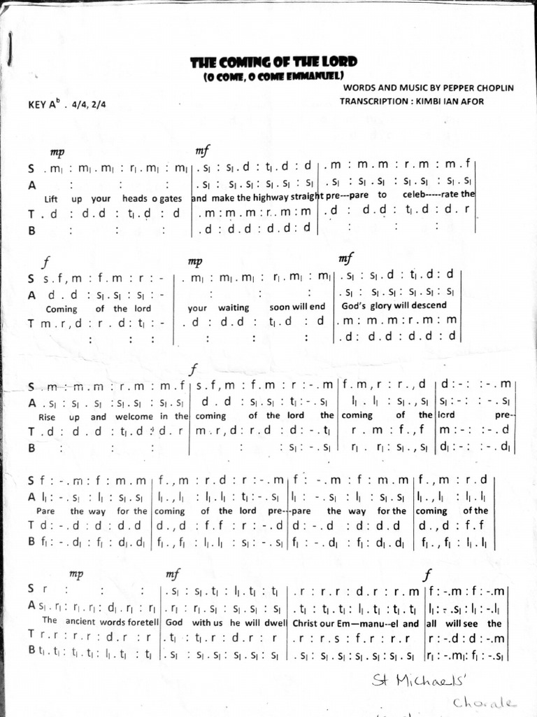 The Coming of The Lord | PDF