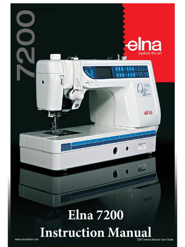 Elna 7200 Manual | PDF | Sewing Machine | Sewing