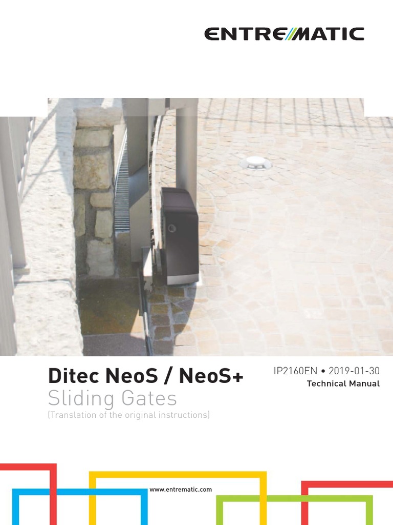 EN - Ditec NeoS Technical Manual | PDF | Power Supply | Electrical Engineering