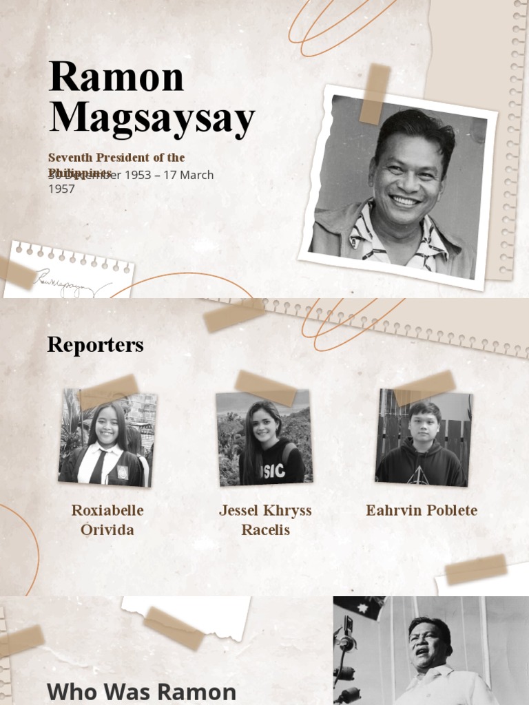 Ramon Magsaysay: Seventh President of The Philippines | PDF