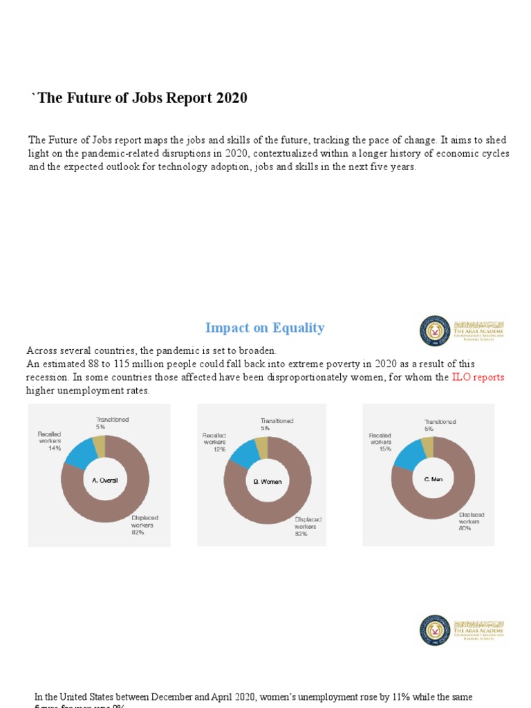 OB Project - WFF-Future Job Report 2020 | PDF | Unemployment | Employment