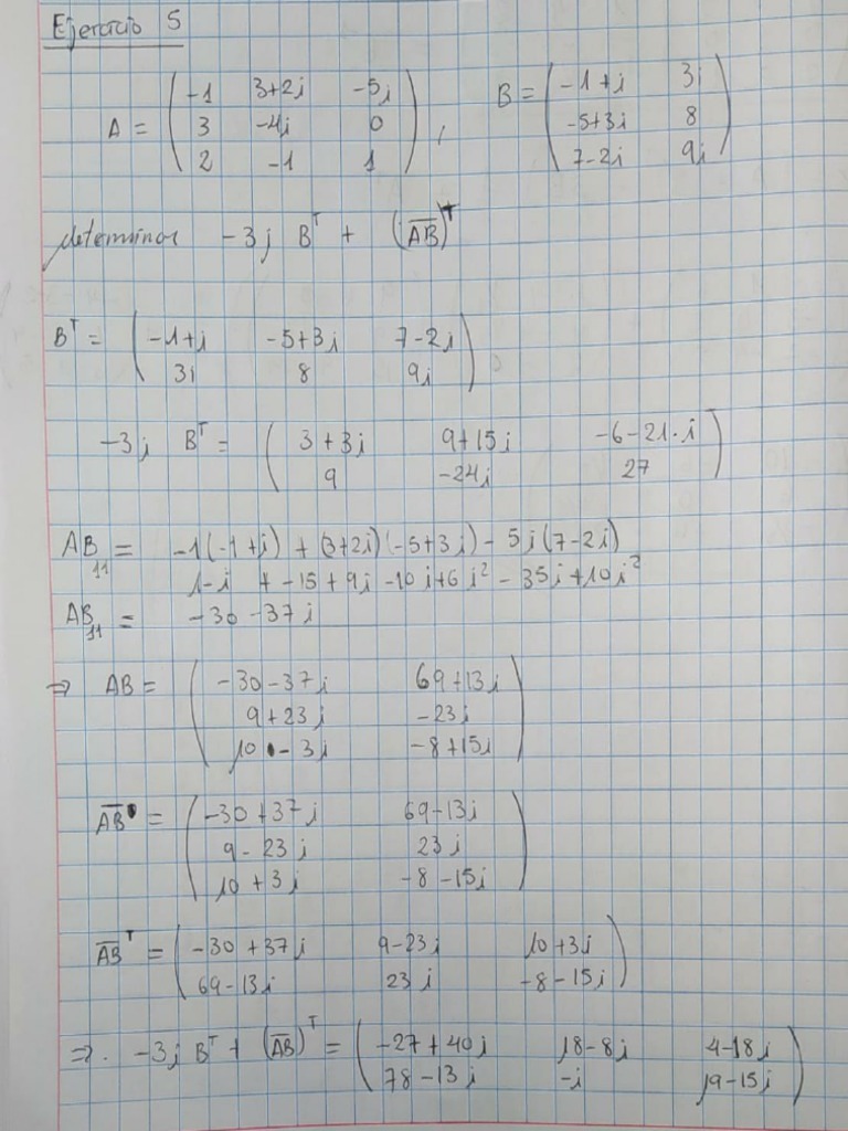 Práctica de Álgebra | PDF