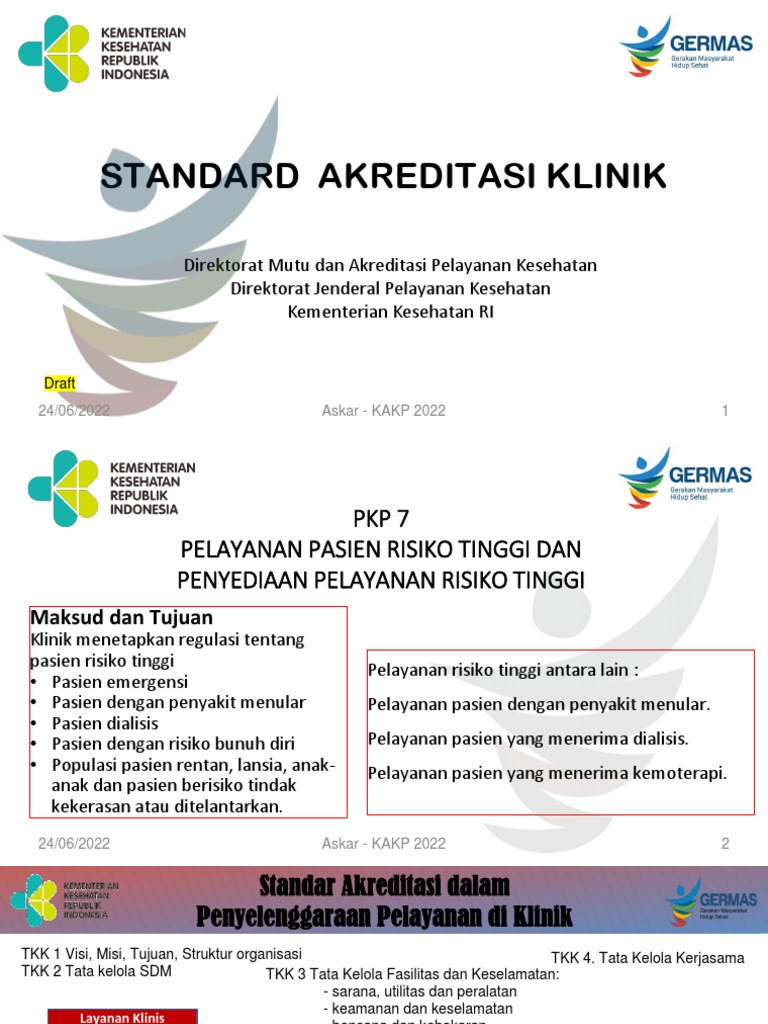 Standar Akreditasi Klinik | PDF | Pengembangan Diri | Sains & Matematika
