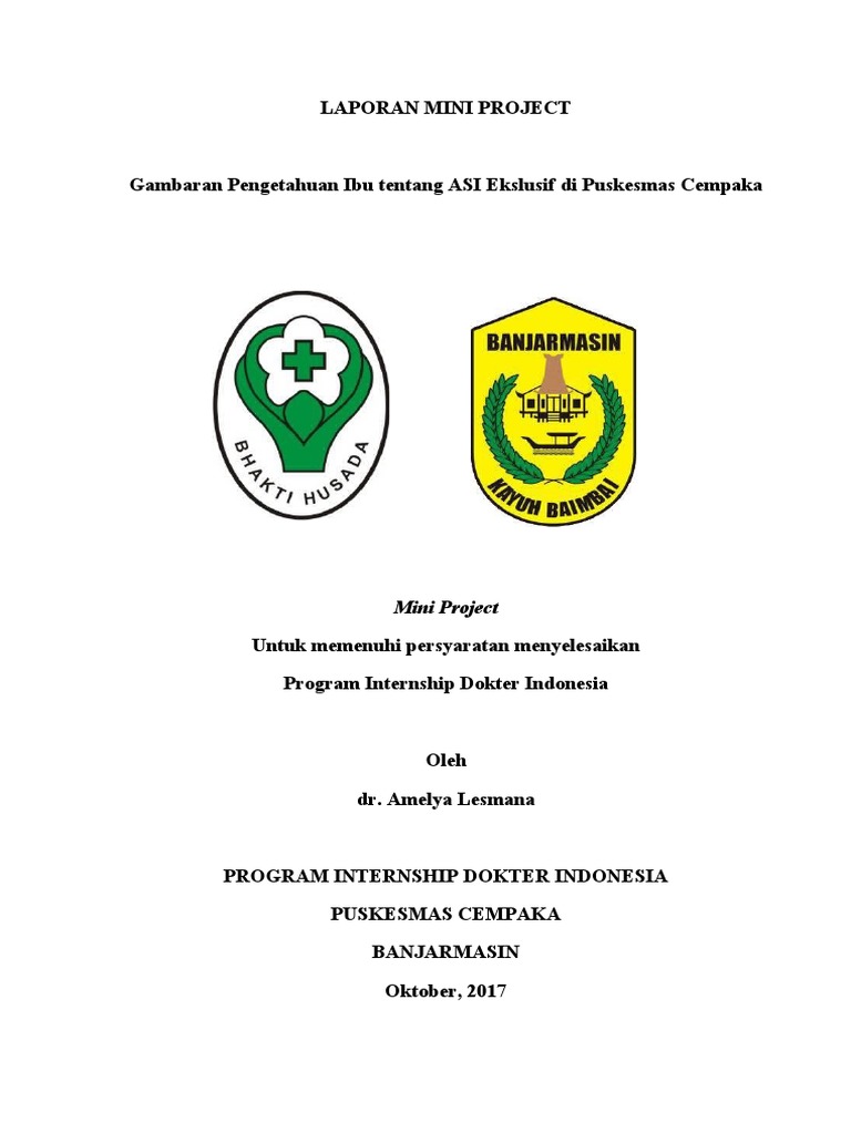 ASI - EKSKLUSIF - MINI - PROJECT - Dr. Amelya Lesmana | PDF | Gaya Hidup