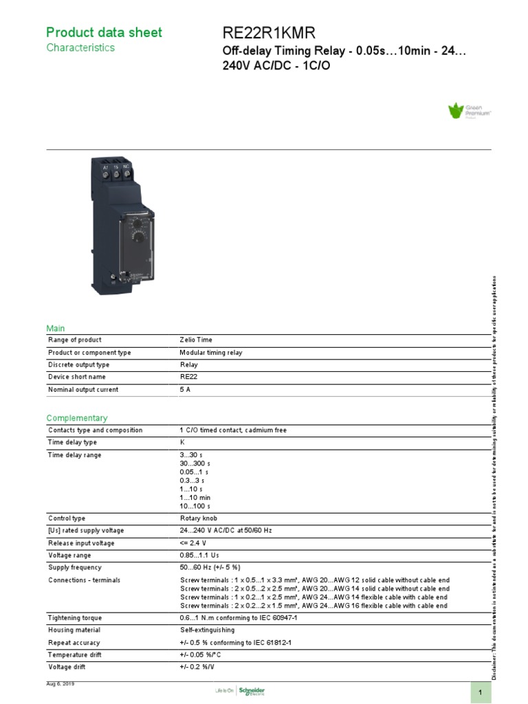 RE22R1KMR Datasheet | PDF | Relay | Insulator (Electricity)