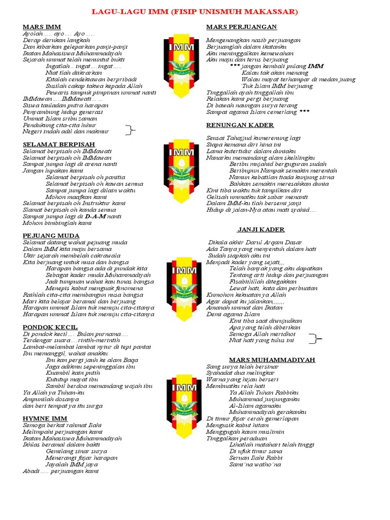 Lagu-Lagu Imm-1 | PDF