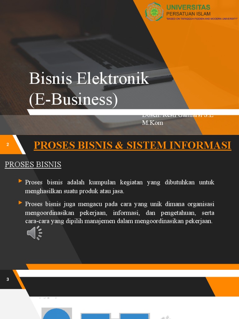 Materi Pertemuan 3 Ebusiness Proses Bisnis & Sistem Informasi | PDF