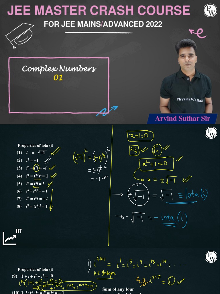 Complex Number 01 - Class Notes - Document From Samir Kumar | PDF ...