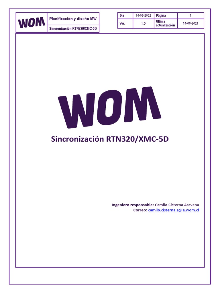 Sincronizacion RTN320.XMC-5D v1.0 | PDF | Protocolos de internet ...
