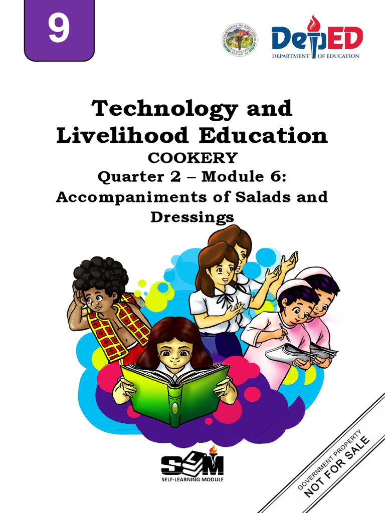 Technology and Livelihood Education: Cookery Quarter 2 - Module 6 ...