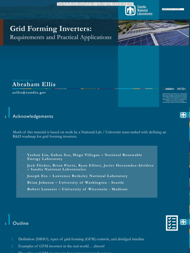 Grid Forming Inverters - Requirements and Practical Applications | PDF | Electrical Grid | Power ...