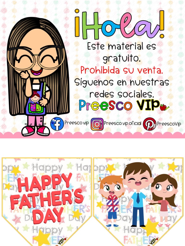 Banderin Día Del Papá. | PDF