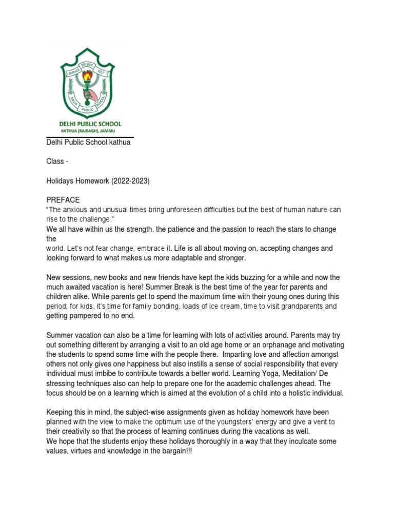 Holidays 12 Maths | PDF | Homework | Behavior Modification