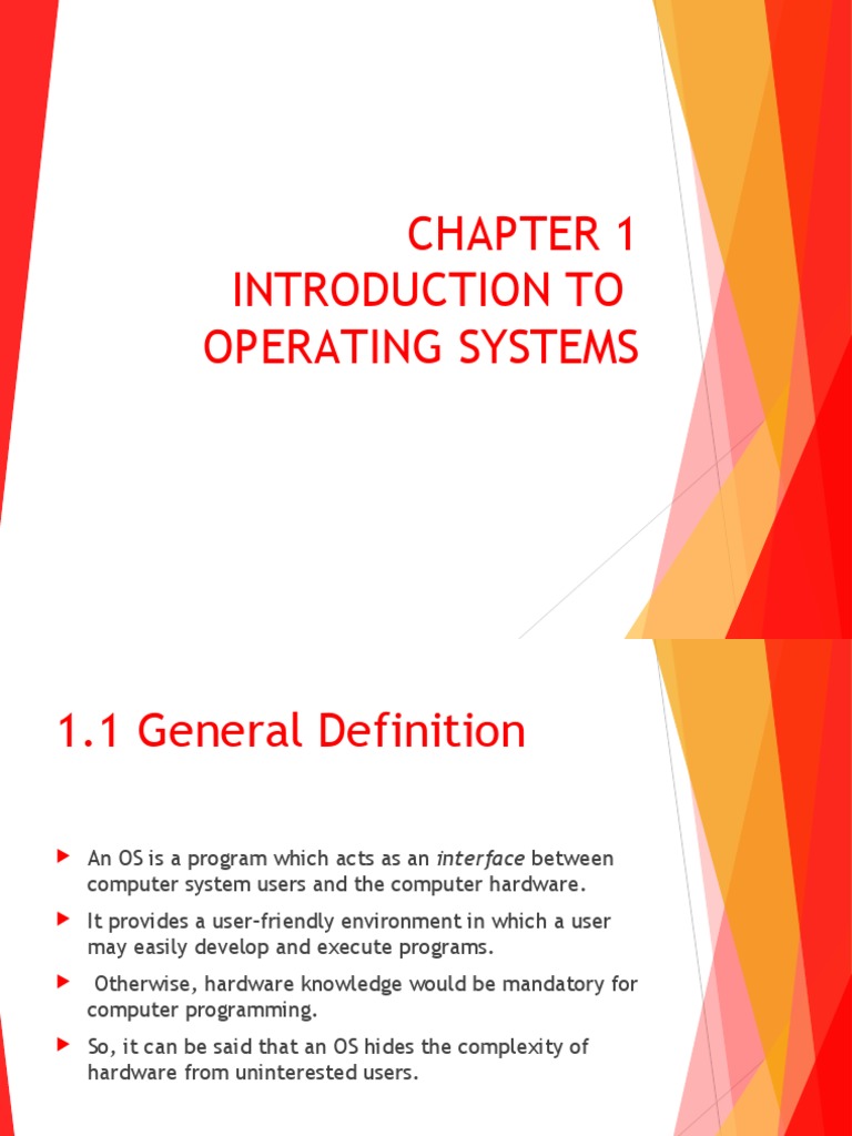 Module 1 - Intro To OS-1 | PDF | Operating System | Programming
