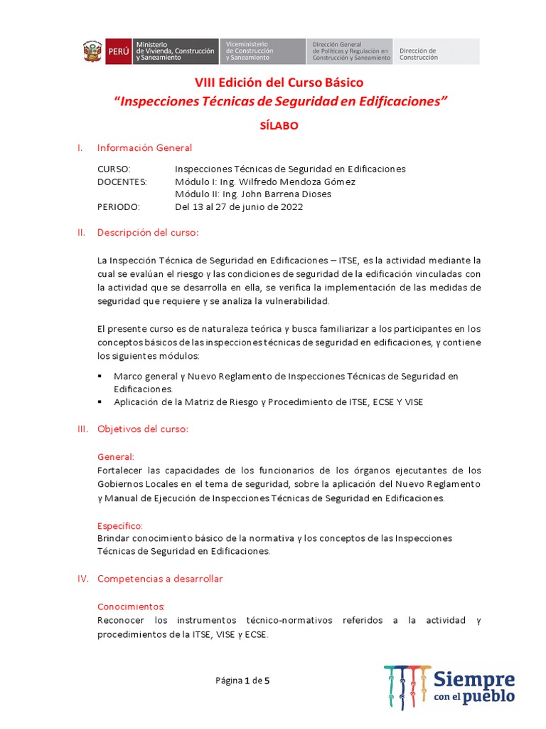 Syllabus Curso Basico ITSE VIII | PDF | Evaluación | Moodle