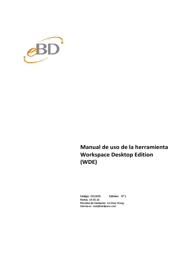Manual de Workspace Desktop Edition | PDF | Informática | Software