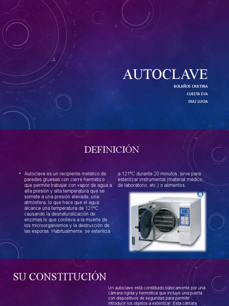 Definición y uso del autoclave | PDF | Esterilización (Microbiología ...