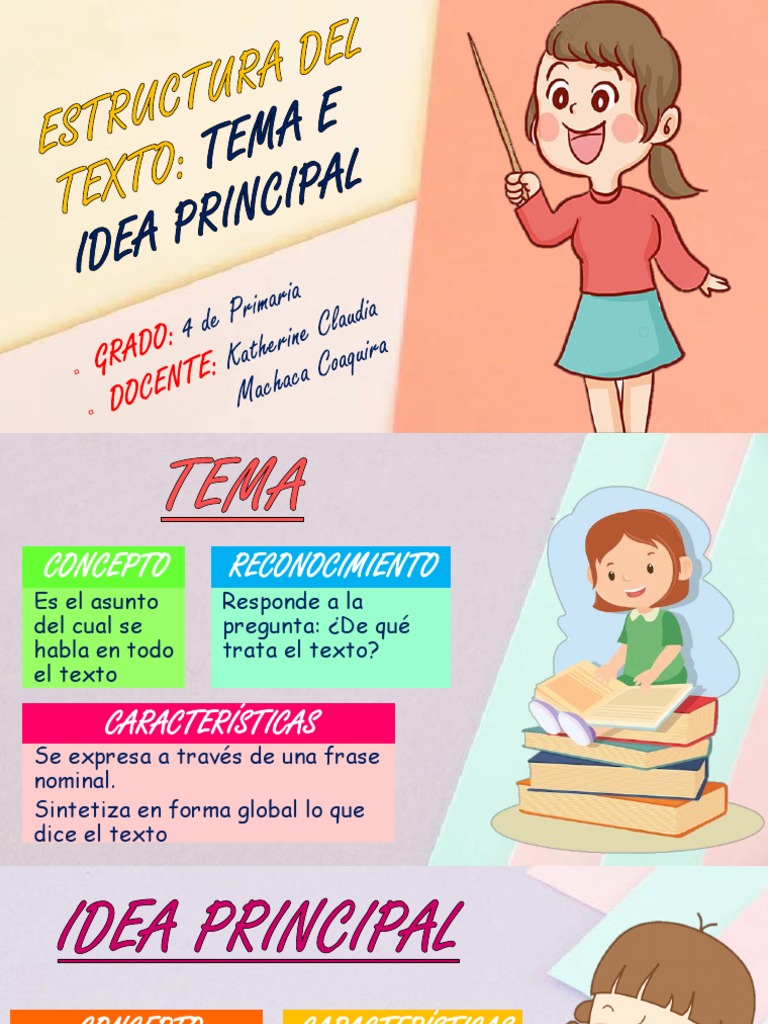 Tema e Idea Principal | PDF