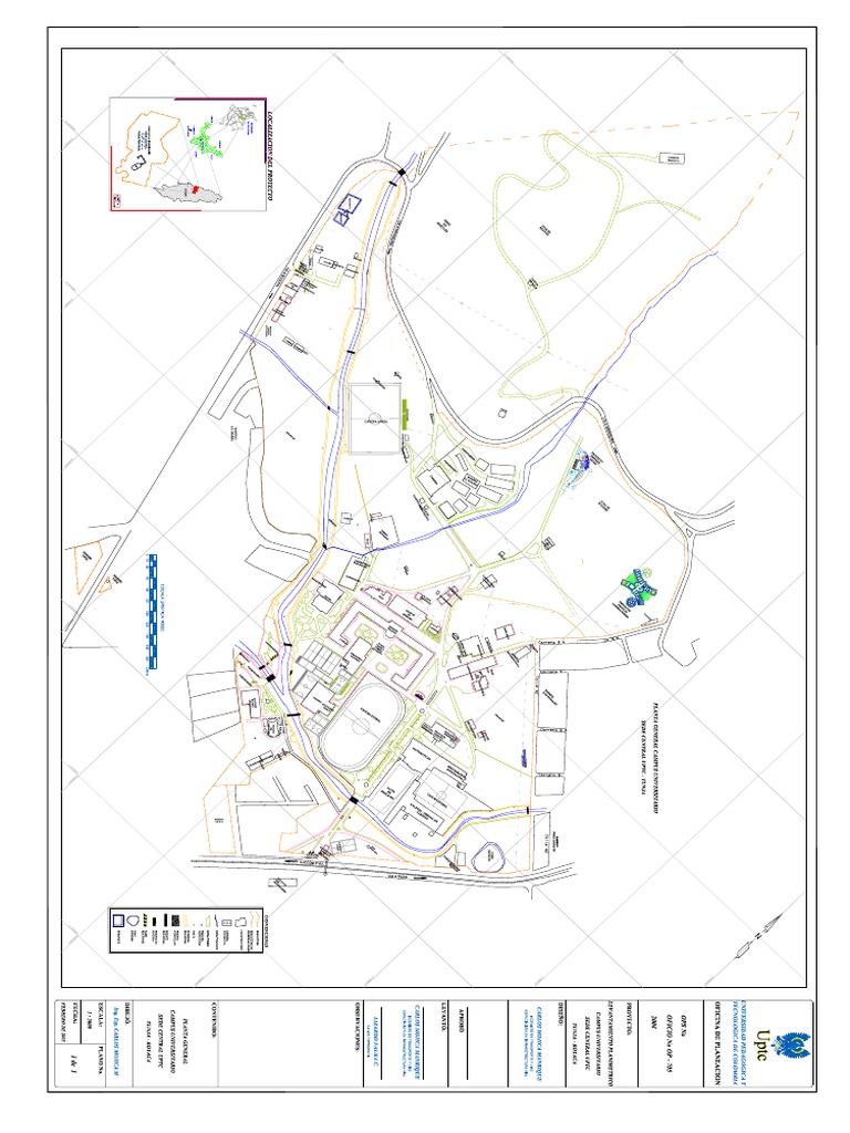 Plano de La UPTC Sede Central - Tunja | PDF