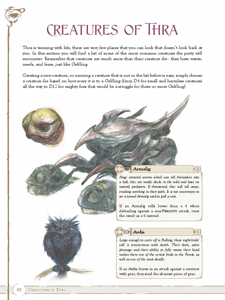 The Dark Crystal Adventure Game - Creatures of Thra | PDF