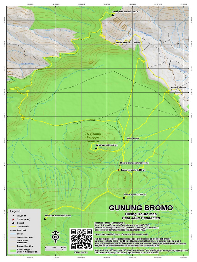 peta-jalur-pendakian-gunung-bromo | PDF | Geography | Cartography
