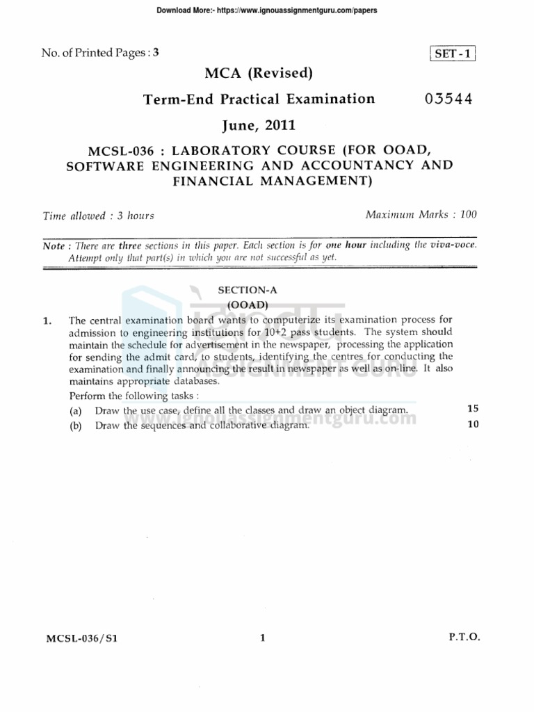 MCSL 036 Previous Year Question Papers by Ignouassignmentguru | PDF | Banks | Subscription ...