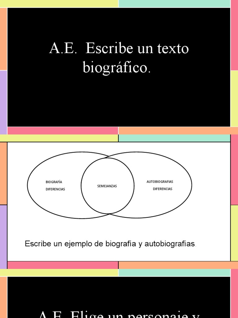 Escribir Un Texto Biográfico | PDF | Verbo | Gramática