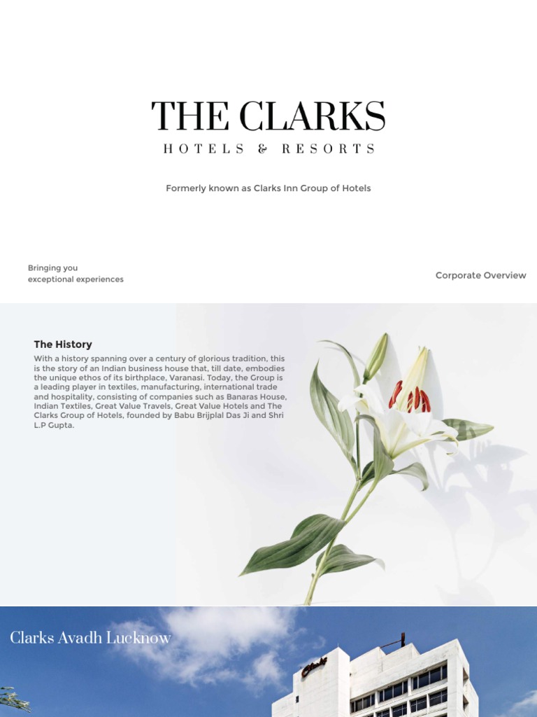 The Corporate Overview of The Clarks Group of Hotels: A Leading Player ...