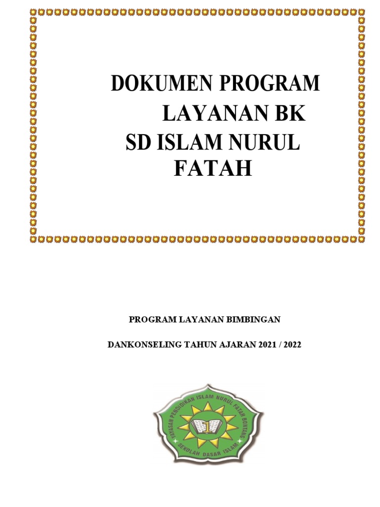 Program BK SD Islam Nurul Fatah Bontang | PDF