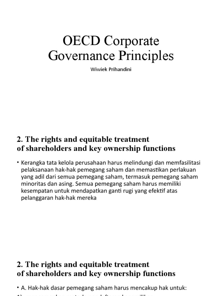 OECD Principle Butir 2 Dan 6 | PDF