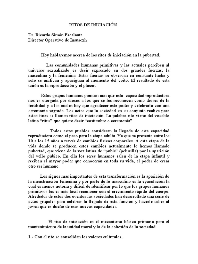 Ritos de Iniciación en la Pubertad | PDF | Shabat | Árabes