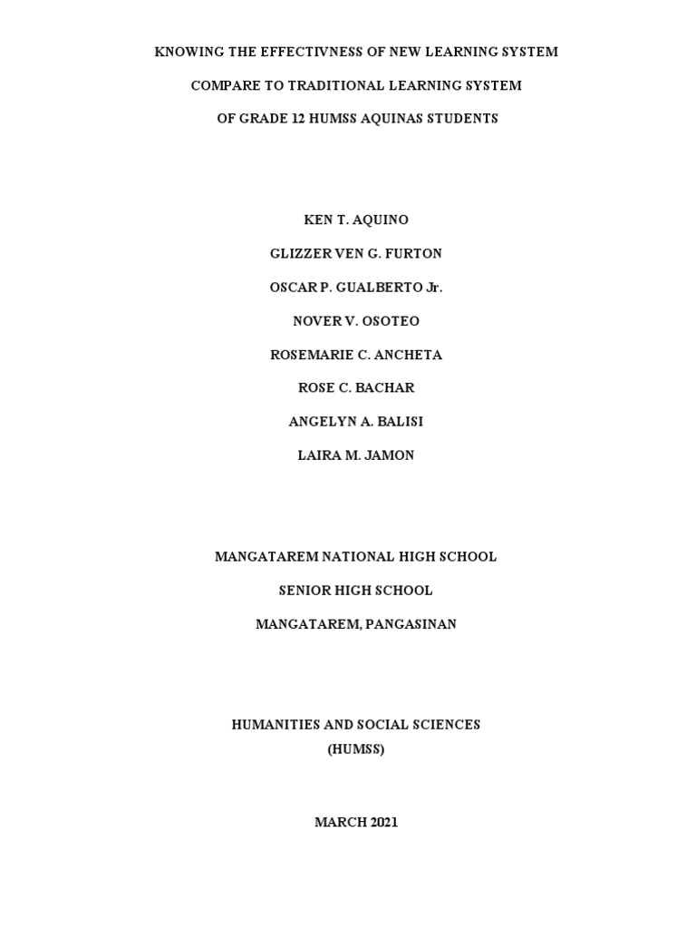 Pr2 Group 2 - Final | PDF | Educational Technology | Learning